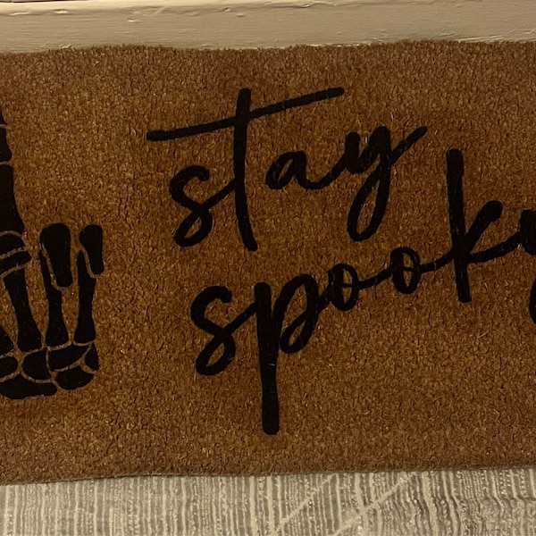 Stay Spooky Doormat Halloween Doormat Halloween Door Mat Spooky ...