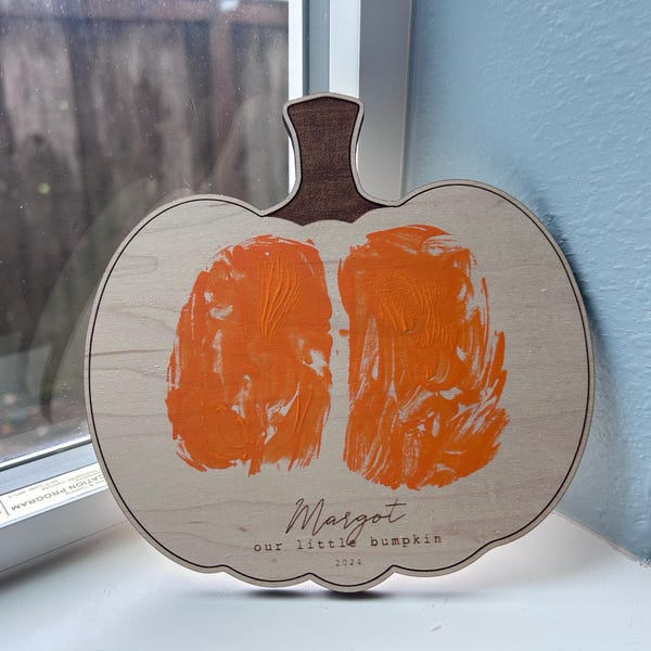 Our Little Bumpkin Sign | DIY Baby Bum Pumpkin Art | Fall Baby Art ...