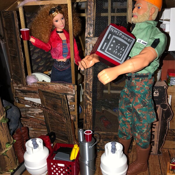 1:6 Scale Propane Tank 3D Printed Miniature Model Garage Diorama Action ...