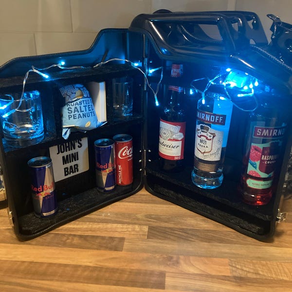 Gas Can Bar, Jerry Can Mini Bar, Gift for Him, Drinking Cabinet ...