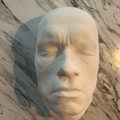 Michael J. Fox Life Cast, Face Cast, Life Size 1:1 in White Hydrocal ...