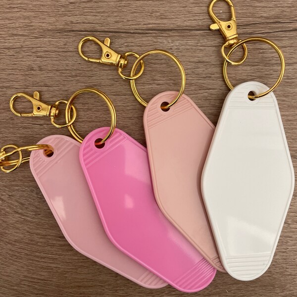 Blank Motel Keychains | Customizable Keychain Blanks, Vintage Keychain ...
