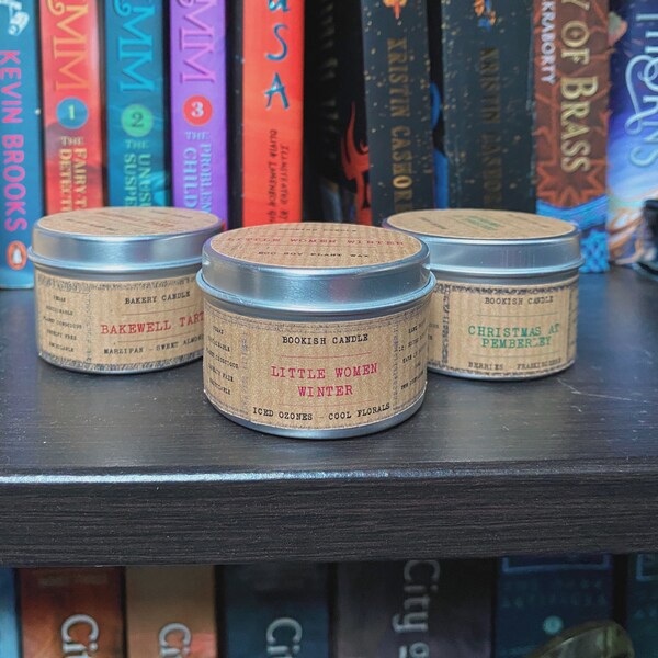 BOOK LOVER Candle 50ml MINI Bookish Candles Soy Candles Sample Book ...