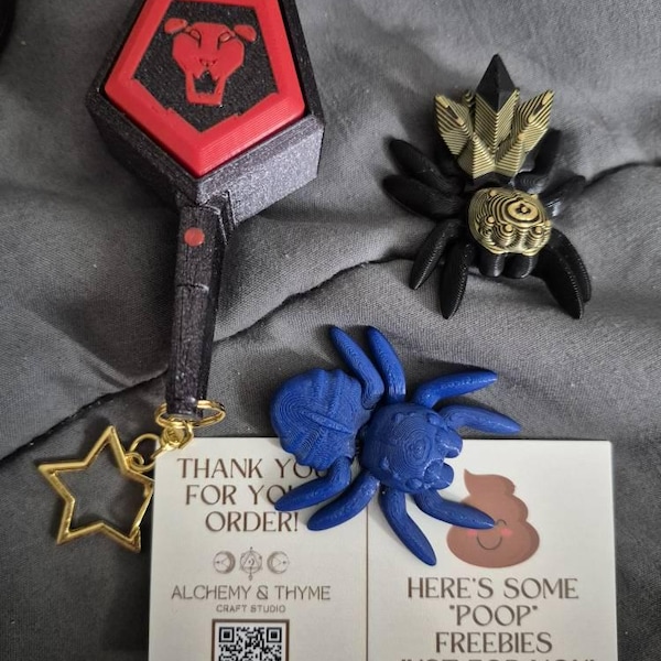 3D Printed Panic Button Fidget Clickers, Big Red Stop Button Clickers ...