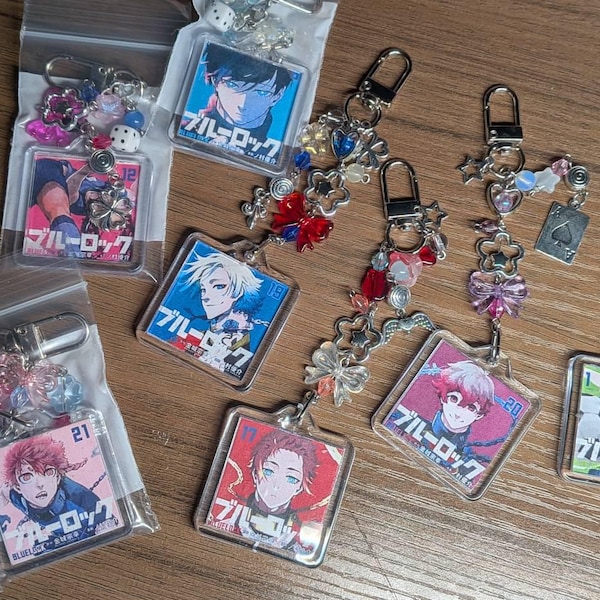 Blue Lock Keychains, Blue Lock Anime, Blue Lock, Blue Lock Bag Charm ...