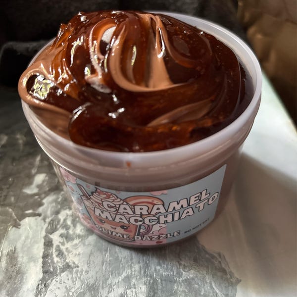 Peachy Cream Snow Butter Slime – Peaches and Cream Scented Slime With ...