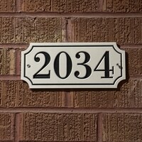 3.5 Inch Art Deco Narrow Modern House Numbers Letters - Etsy