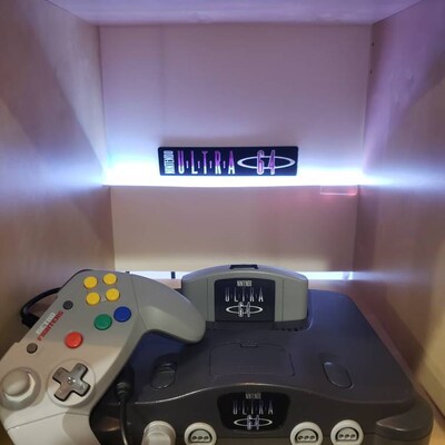 Nintendo Ultra 64 3D Shelf Display/fridge Magnet Retro Video Games Logo ...