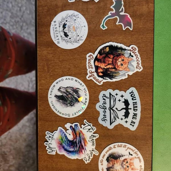 Fourth Wing Inspired Stickers - Etsy