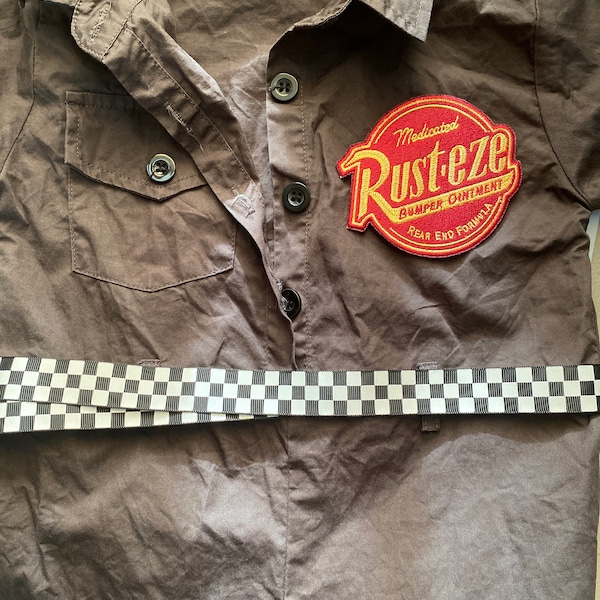 Rust-eze Logo From Disney & Pixar Cars Movie Fully Embroidered Sew-on ...