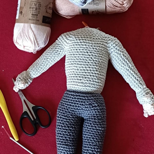 Crochet Pattern: Male Human/elf Base Body - Etsy