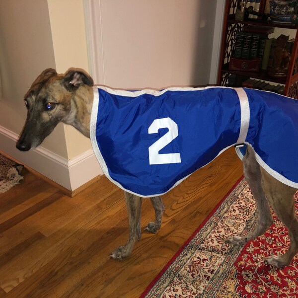 Greyhound Coats, Greyhound Track Coats. Nylon Dog Coats, Fleece Lined ...