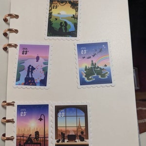 Remy & Emile Postage Stamp Sticker/ Ratatouille Little Chef Paris ...