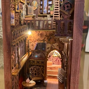 DIY Booknook Kit Book Nook Diorama Miniature Assembly Wooden - Etsy