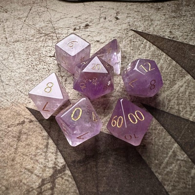 Hand Crafted Sharp Edge Polyhedral Dice Set: Captured Frost - Etsy