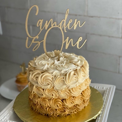 One Birthday Cake Topper First Birthday Cake Topper One Cake - Etsy