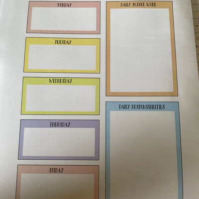 Homeschool Printable Planner 2023 2024 Printable Pastel Rainbow ...