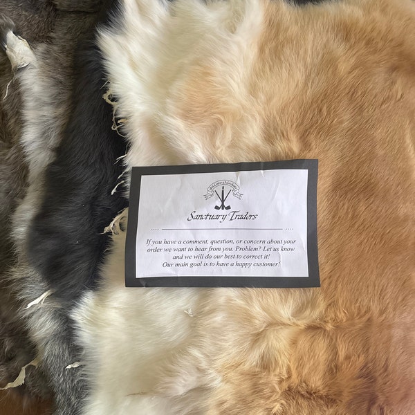 1 Pcs Natural Color Rabbit Fur Pelts Craft Grade Assorted - Etsy