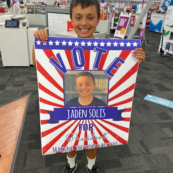Editable Election Campaign Poster, Class Voting Flyer, Class President ...
