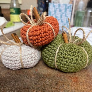 Rustic Pumpkin Trio Crochet Pattern | Etsy