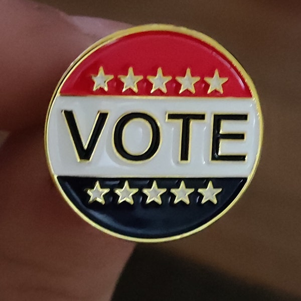 VOTE Soft Enamel Pin. Spread the Word to Get Out and VOTE! Each Pin ...