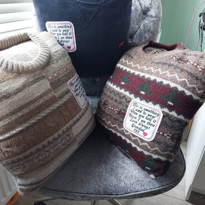 Heart Shaped Memory Bear Patch Sew On-memory Cushion - Etsy