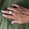 Bone Carved Statement Ring Handcrafted Real Bone Ring Natural Bone ...