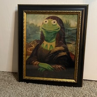 Mona Lisa Kermit the Frog Muppets Fine Art Canvas Wrap - Etsy Canada
