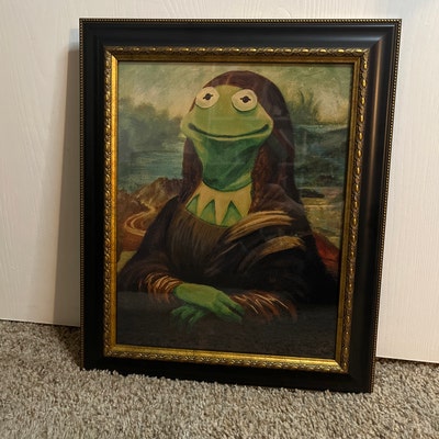 Mona Lisa Kermit the Frog Muppets Fine Art Print - Etsy