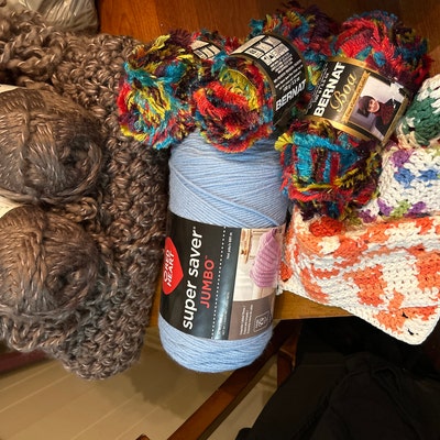 Oversize Scrap Yarn Super Chunky Carry-all Tote 30 W X 22.25 H ...