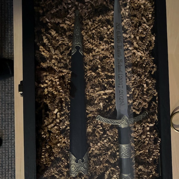 Personalized Medieval Dagger, Custom Dagger, Laser Engraved Medieval ...