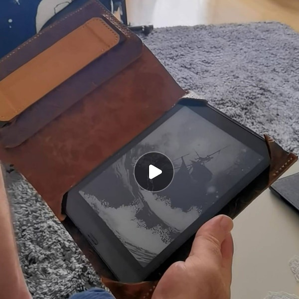 Personalized Distressed Leather Onyx Boox Note Nova 3 Tablet Case , All ...