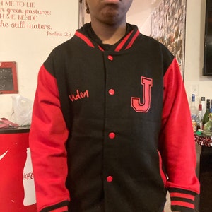Personalised Initials Adults Varsity Jacket - Etsy UK