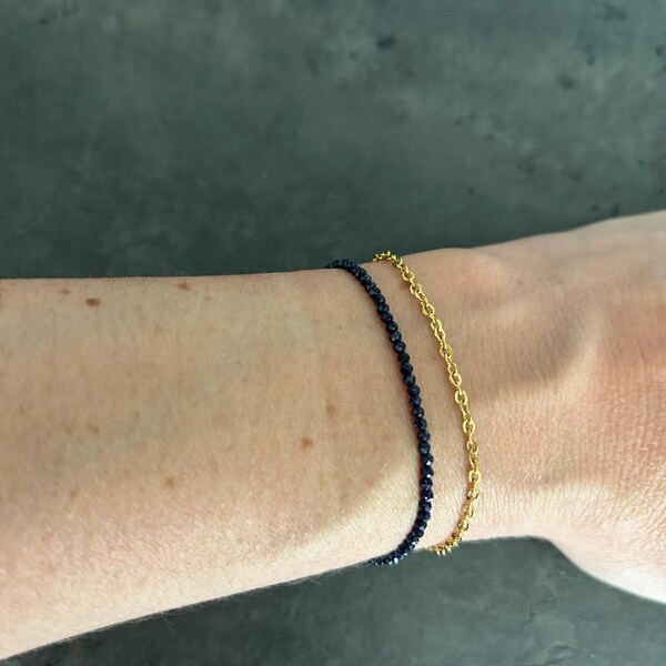 Gold Lace Chain Bracelet, Stackable and Dainty Chain Bracelet ...