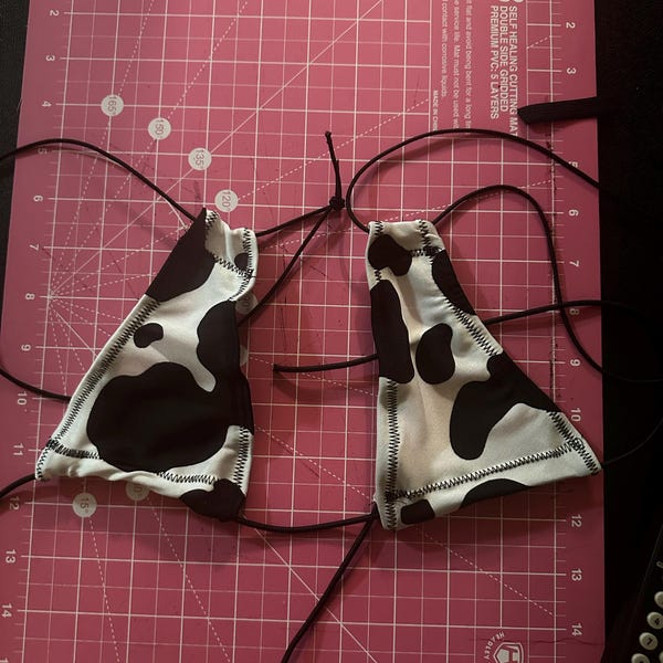 5 Patterns Easy Sew -bikini Tops Triangle PDF Download **template ...