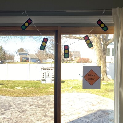 Traffic Light Garland, Traffic Light Banner, Racing Birthday Banner ...