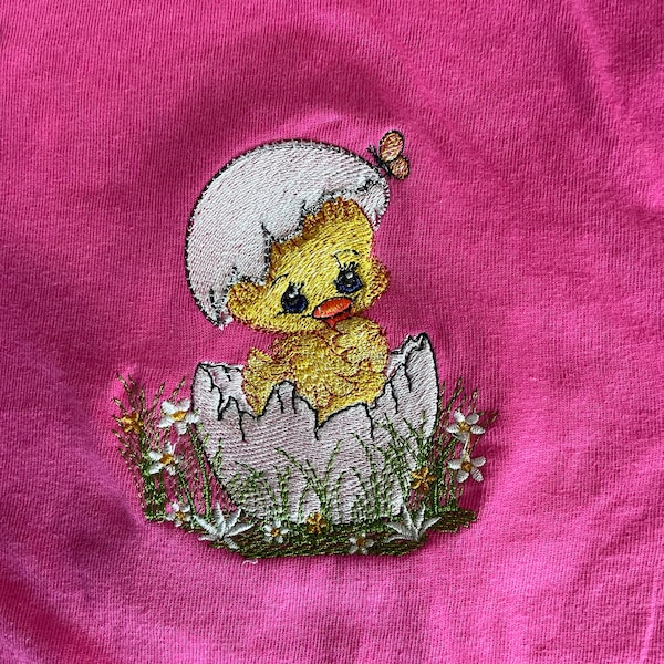 Easter Chick Machine Embroidery Design, Spring Embroidery, 4 Sizes ...