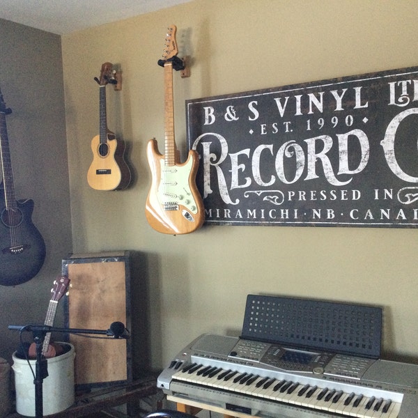 Record Label Company Sign Personalized Family Name Vinyl Turntable ...