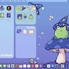 Wizard Frog Computer Desktop Theme Background Wallpaper Organizer Set ...