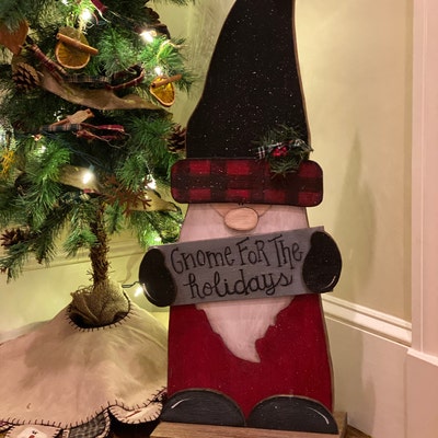 Gnome Scarecrow or Regular Scarecrow Fall DIY Wood Craft Pattern - Etsy