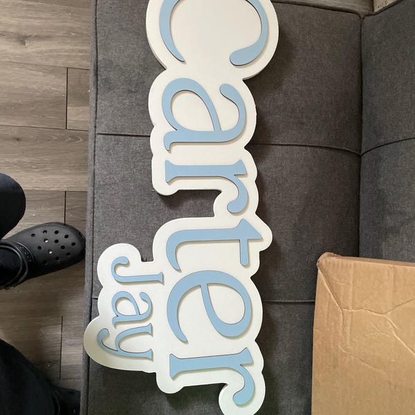 Small Name Sign, Nursery Name Sign, Wood Cutout Name Sign, Small ...