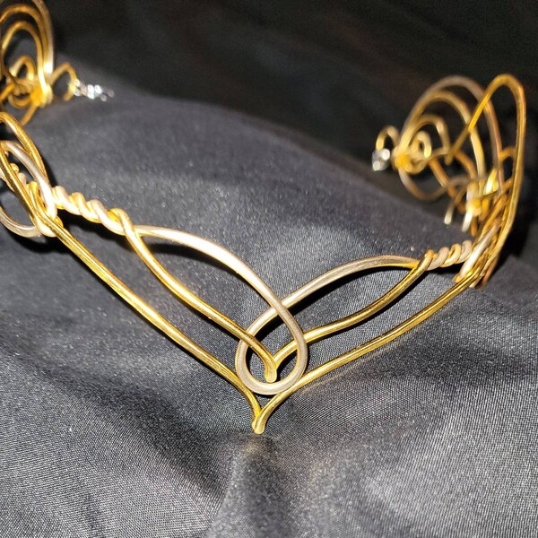 Elven Circlet VARDA Celtic Hand Wire Wrapped Choose Your COLOR Crown ...