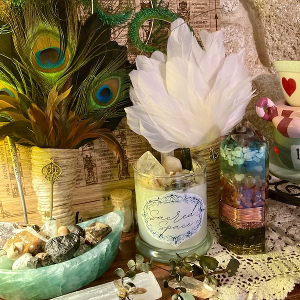 Sacred Space Candle, Witchcraft Candle, Ritual Candle, Spell Candle ...