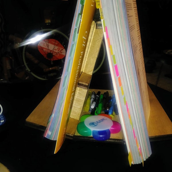 2-sided Medical Coding Rotating Book Carousel Stand Wood Cooking ...