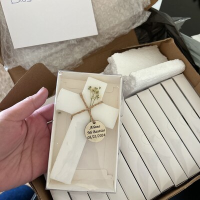 10 Pcs Handmade Baptism Scented Soap Favors, First Communion Soap ...