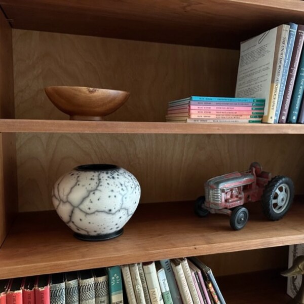 Raku Pottery With Striped Crackle Glaze. Orange and Brown. - Etsy