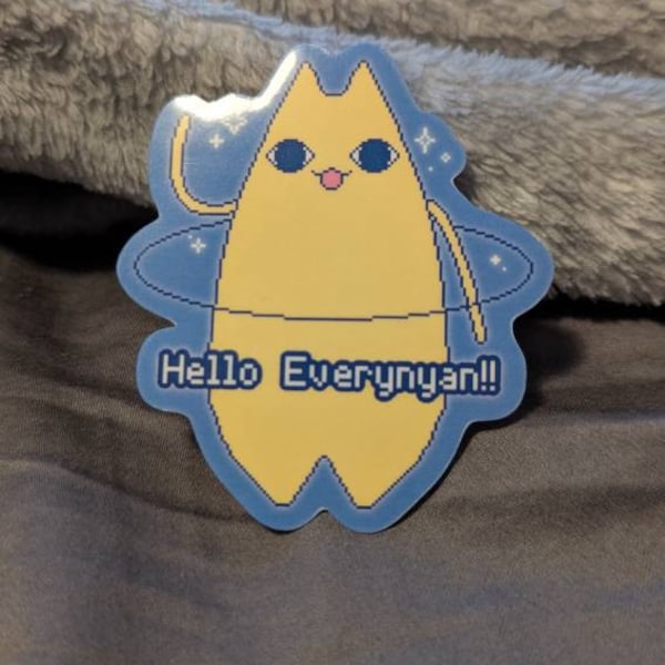 Azumanga Daioh Chiyo Chichi Hello Everynyan Meme Die Cut Vinyl Sticker ...
