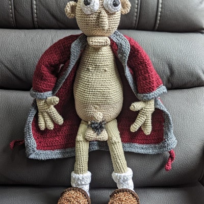 Dirty Old Man Gramps, Amigurumi Doll Crochet Pattern, Crocheted Dolls ...