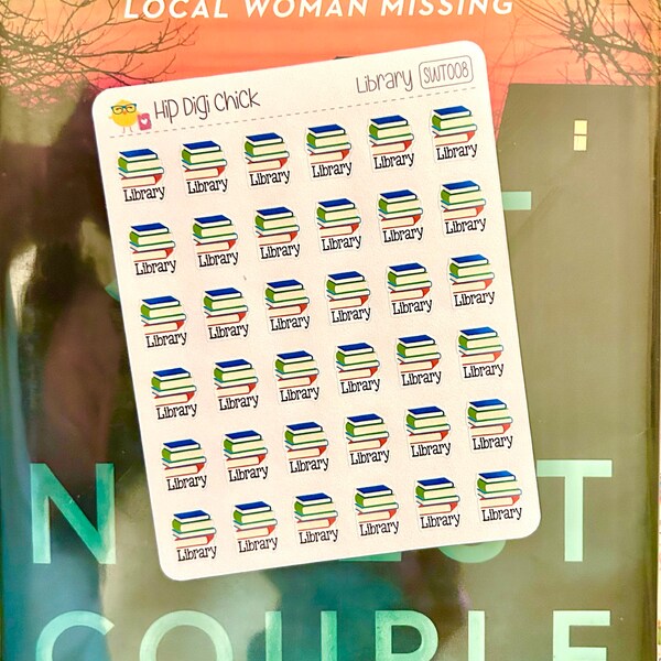 Library Book Planner Stickers - Etsy