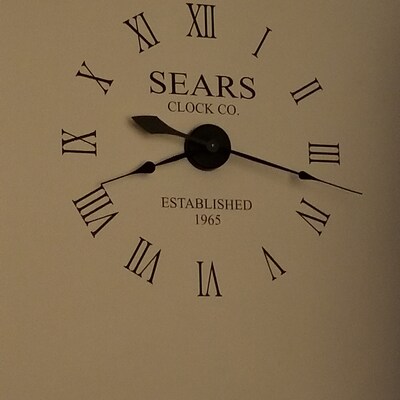 Large Wall Clock Decal Custom Family Name With Year Established Clock ...